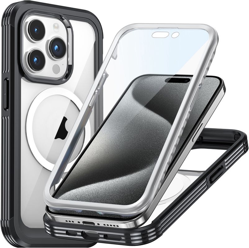 Mobigear Rugged Mag Coque iPhone 15 Pro Max MagSafe Coque arrière ...