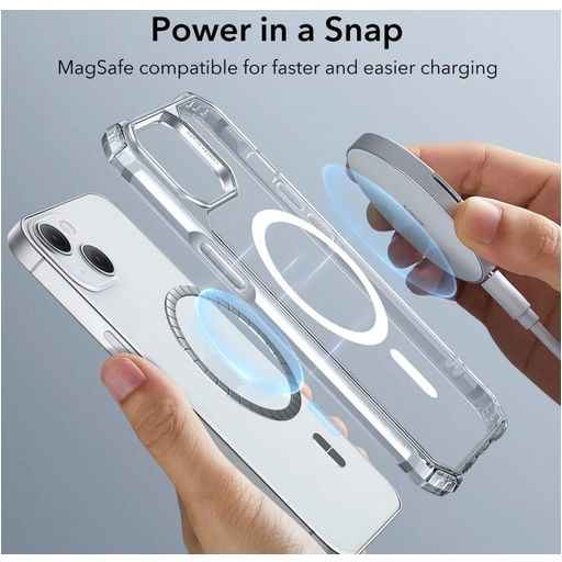 ESR Air Armor HaloLock Coque iPhone 14 Pro MagSafe Coque arrière Rigide Anti-Chocs - Noir 1 ...