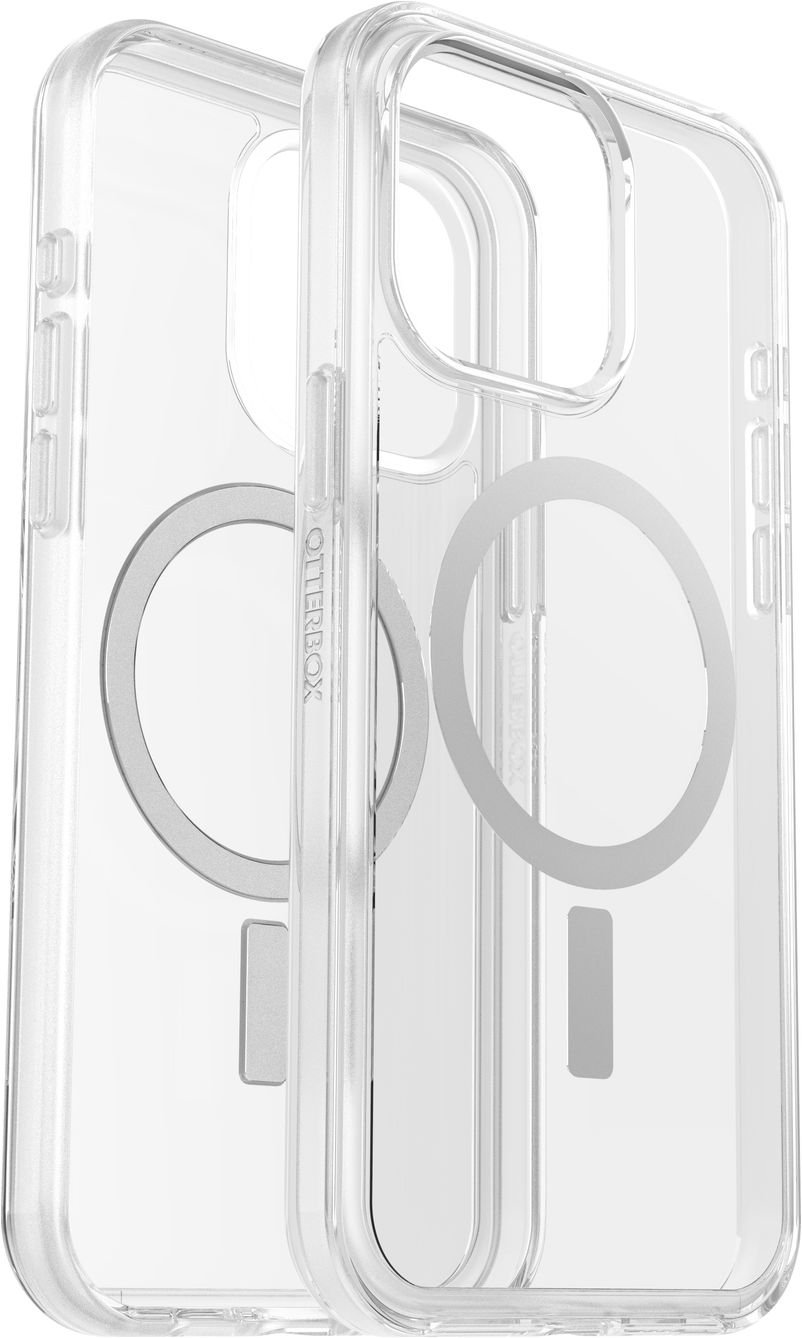 OtterBox Symmetry Plus Coque Transparente iPhone 15 Pro Max MagSafe Coque arrière Rigide Anti ...